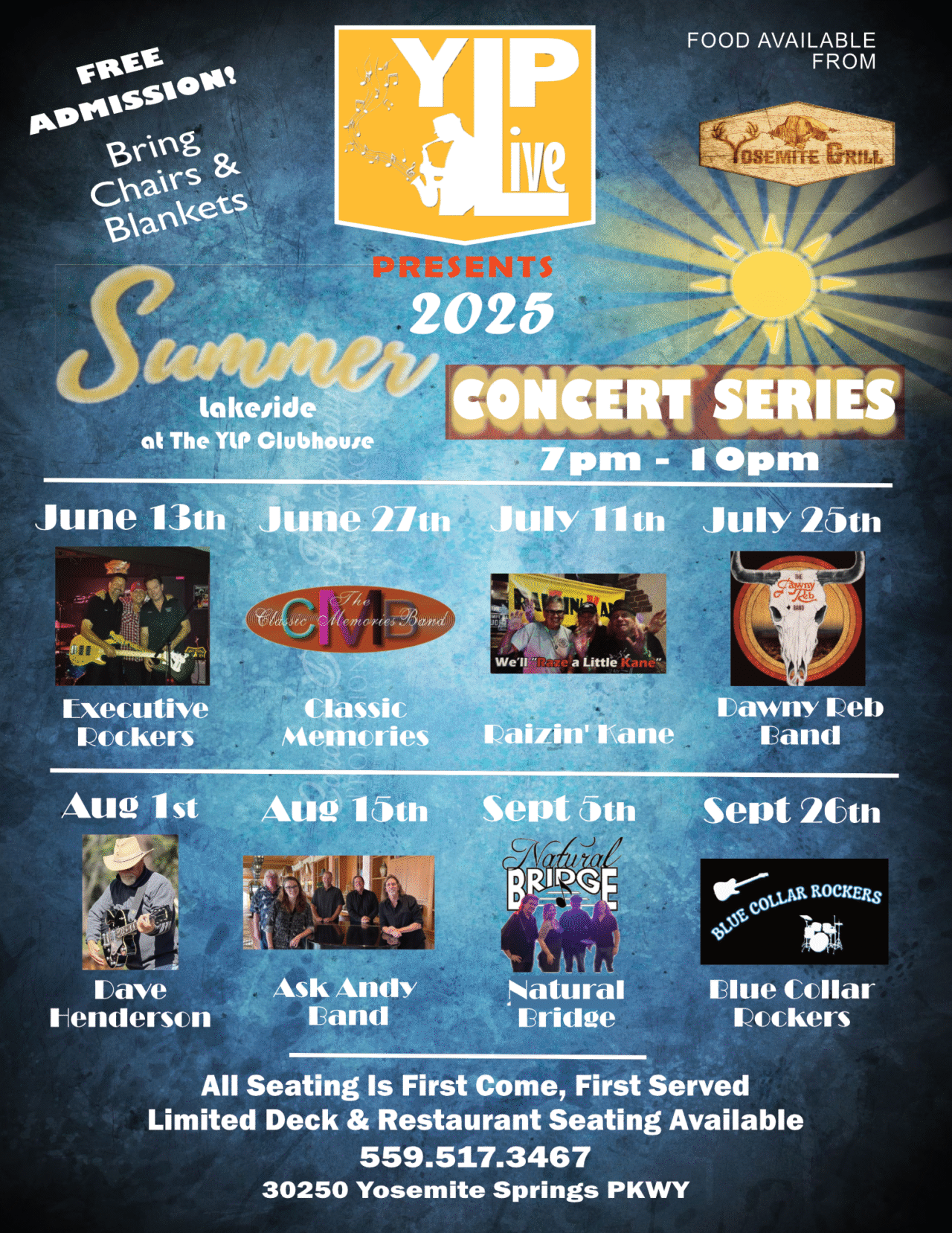 YLP Live! Presents: “Dawny Reb Band” | Yosemite Lakes Park